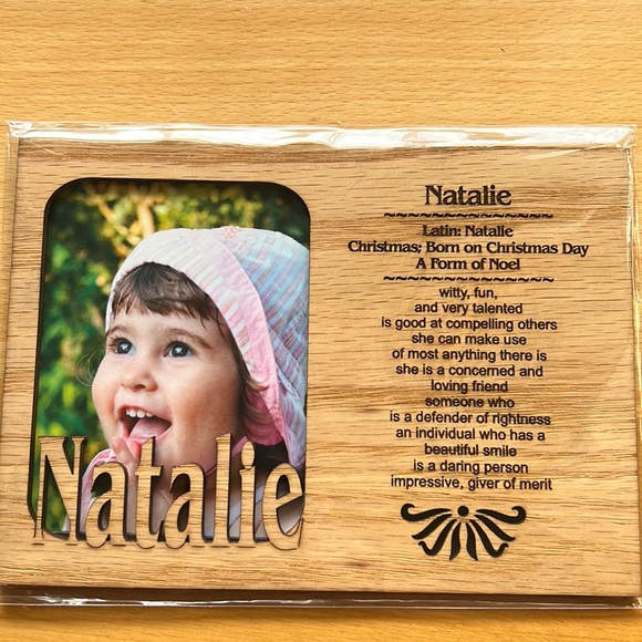 wood laser name frame | Wall Decor | Wood Frame Name For Natalie New ...
